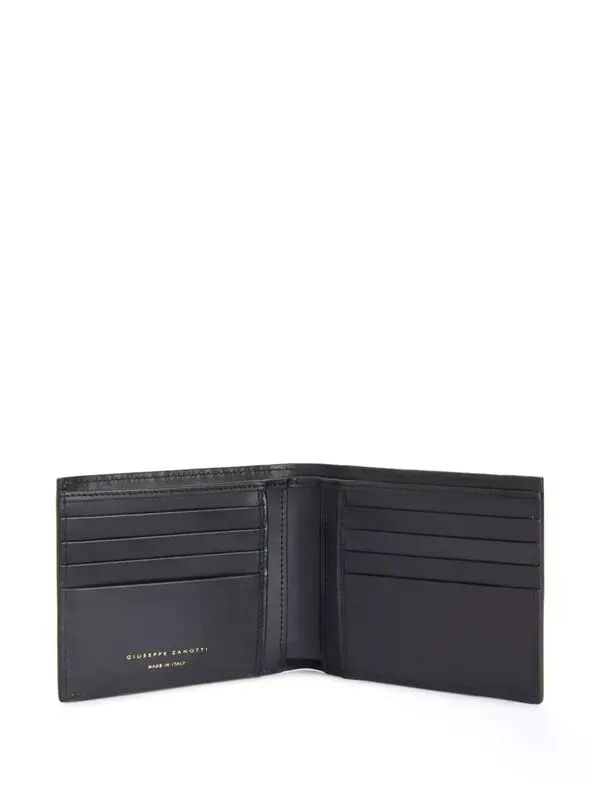GIUSEPPE ZANOTTI Albert 2.0 Crocodile-print Leather Bi-fold Wallet - Black