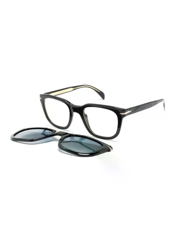 DB EYEWEAR BY DAVID BECKHAM Square Frame Acetate Glasses