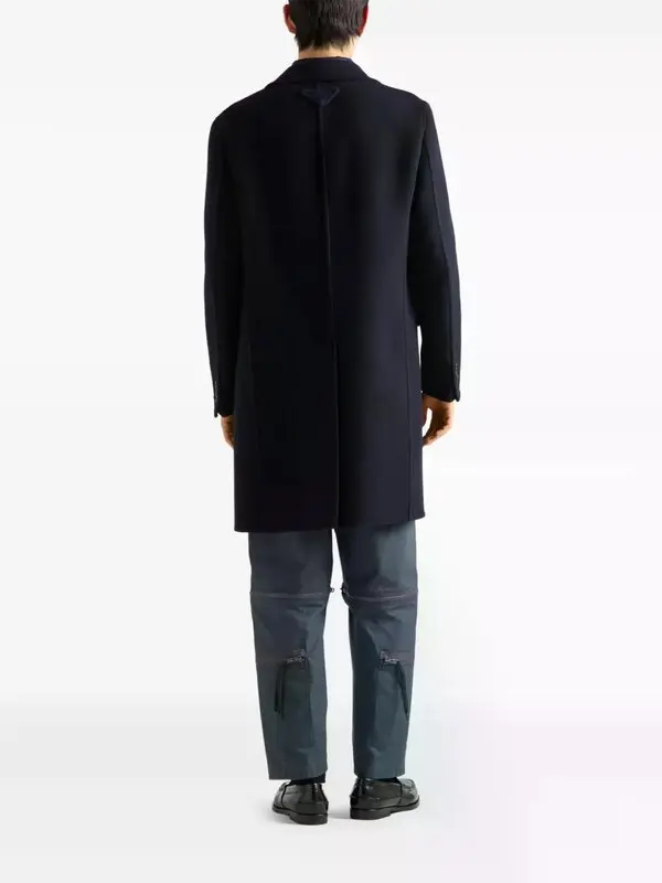 Prada Prussian Blue Decorative Zip Trousers