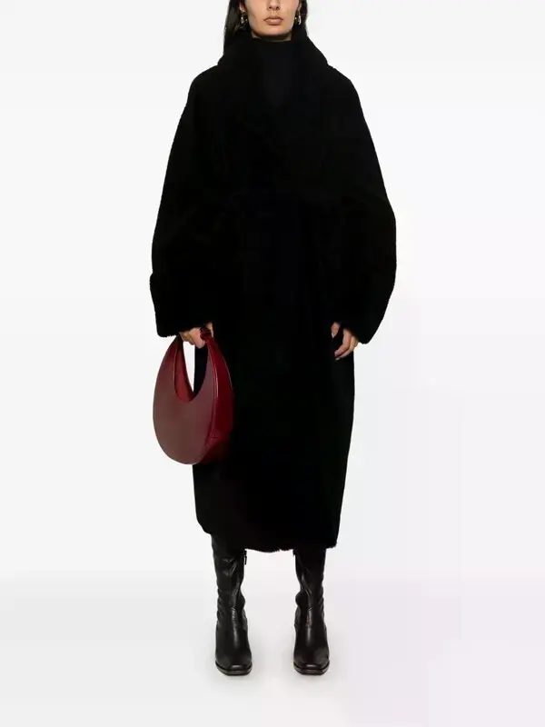 MANOKHI Shearling Coat - Black