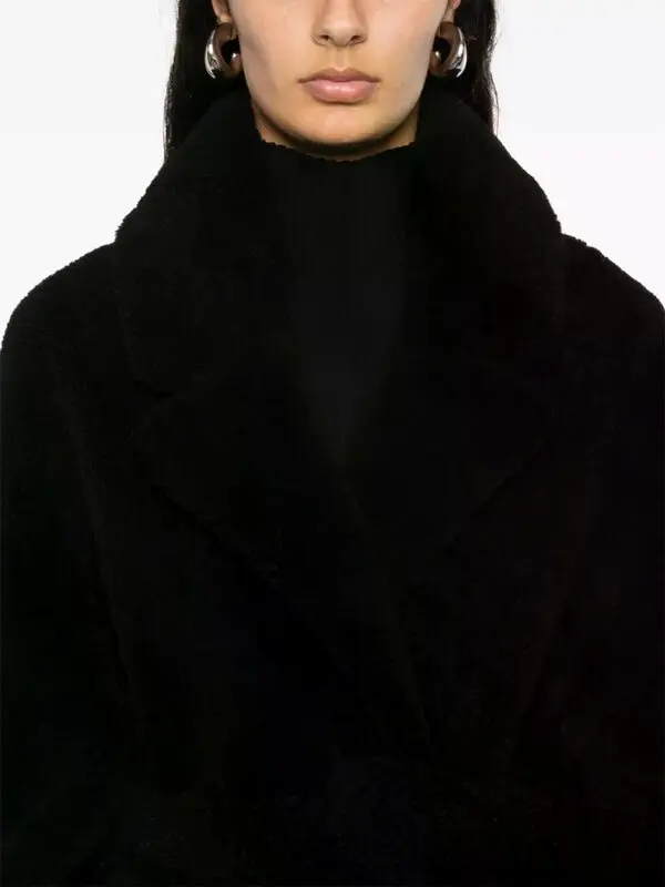 MANOKHI Shearling Coat - Black