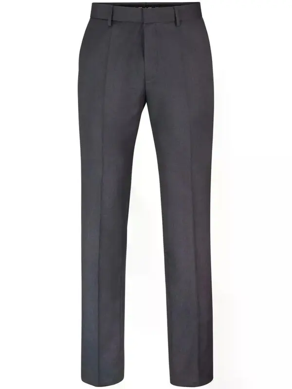 BOSS Virgin Wool Pressed Crease Tailored Trousers