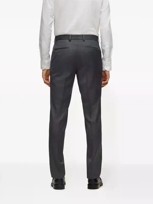 BOSS Virgin Wool Pressed Crease Tailored Trousers