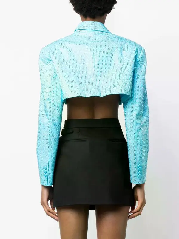 Giuseppe Di Morabito Cropped Crystal-embellished Jacket
