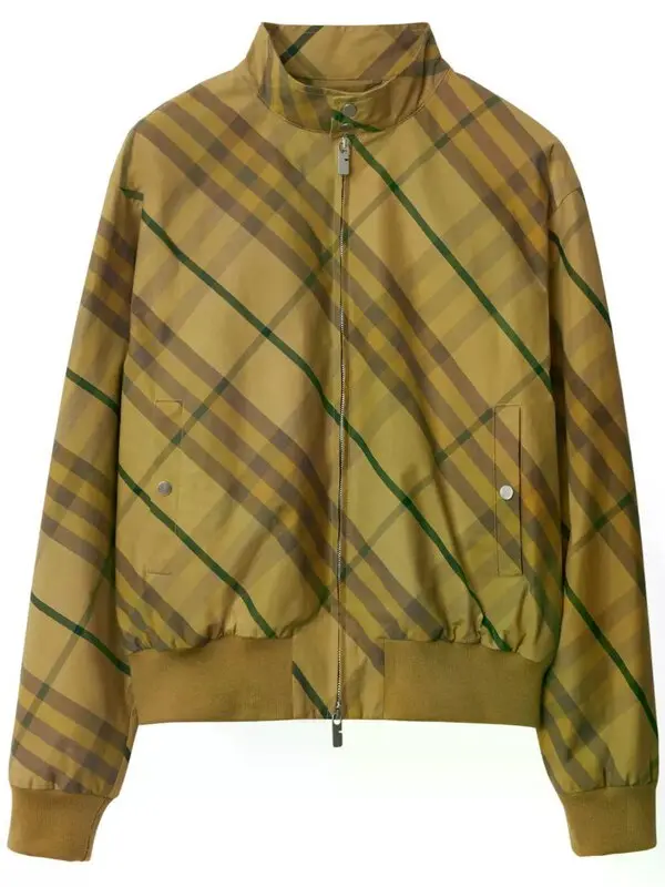 Burberry Check Bomber Jacket - Yellow