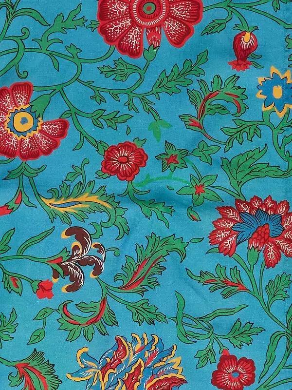 La DoubleJ Dragonflower-print Linen Runner