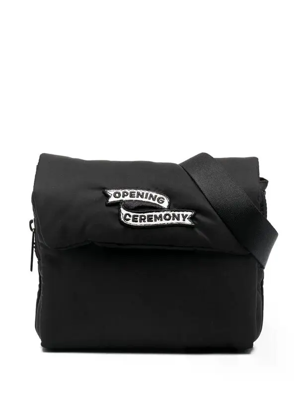 Opening Ceremony Logo Patch Camera Bag - Black