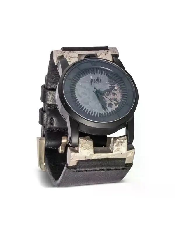 PARTS OF FOUR P4—fob #5475 42mm Automatic Watch With Leather Strap