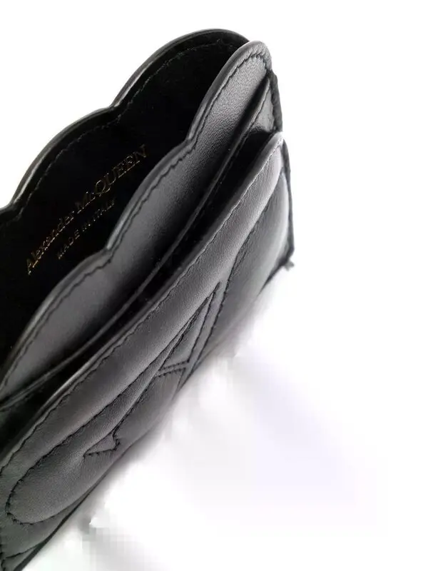 Alexander McQueen Seal Logo Quilted Cardholder