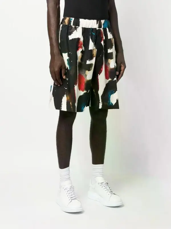 Alexander McQueen Logo-print Cotton Shorts