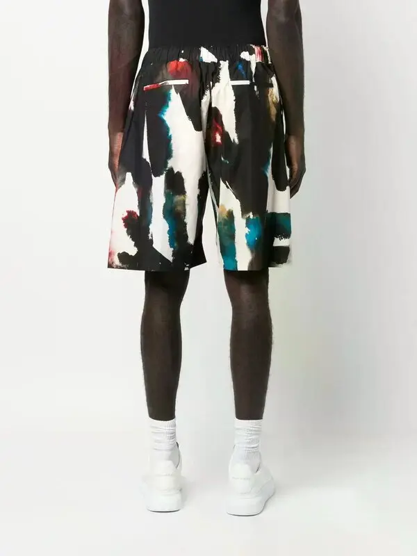 Alexander McQueen Logo-print Cotton Shorts