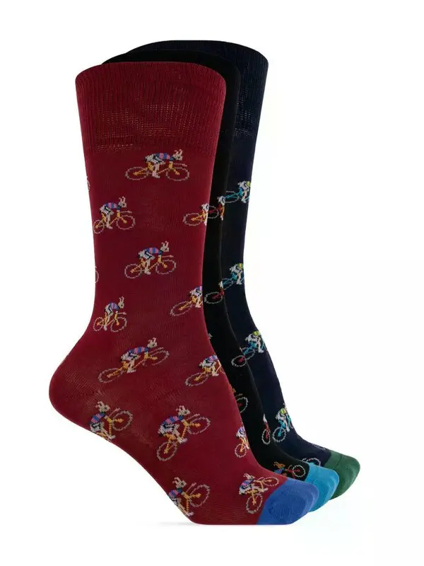 Paul Smith Knitted Socks - Red