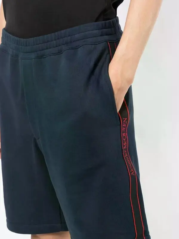 Alexander McQueen Logo-tape Track Shorts