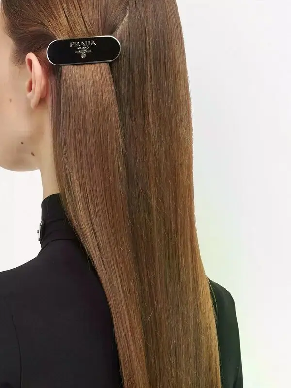 Prada Logo Hair Clip