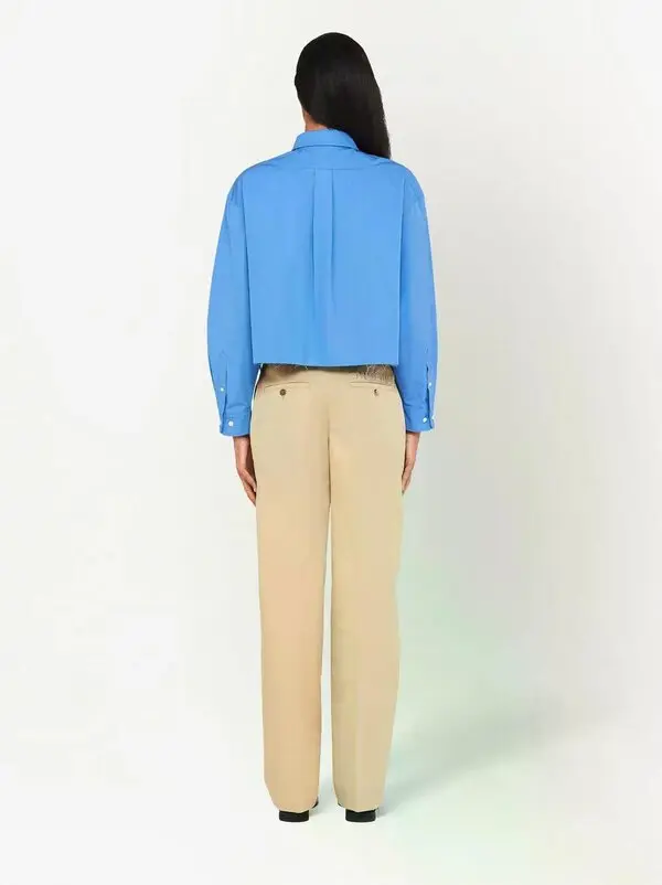 Miu Miu Mid-rise Straight Leg Chino Trousers