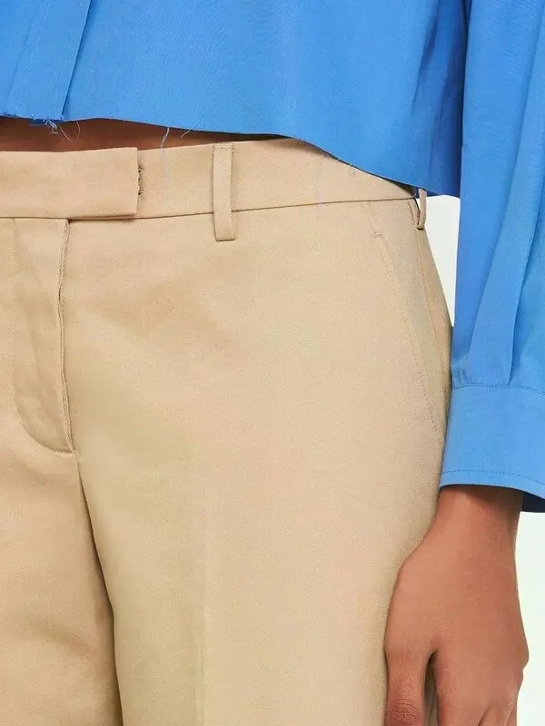 Miu Miu Mid-rise Straight Leg Chino Trousers