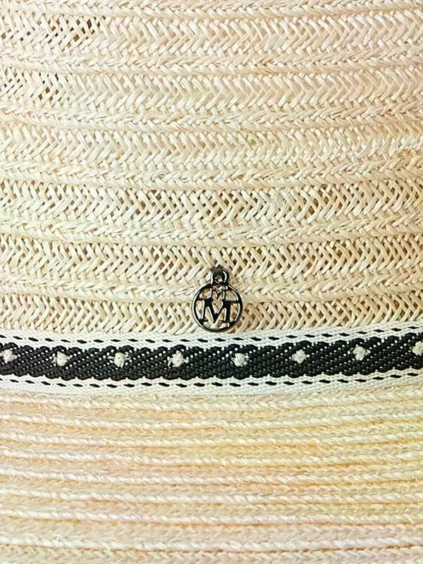 MAISON MICHEL Kyra Logo-charm Sun Hat