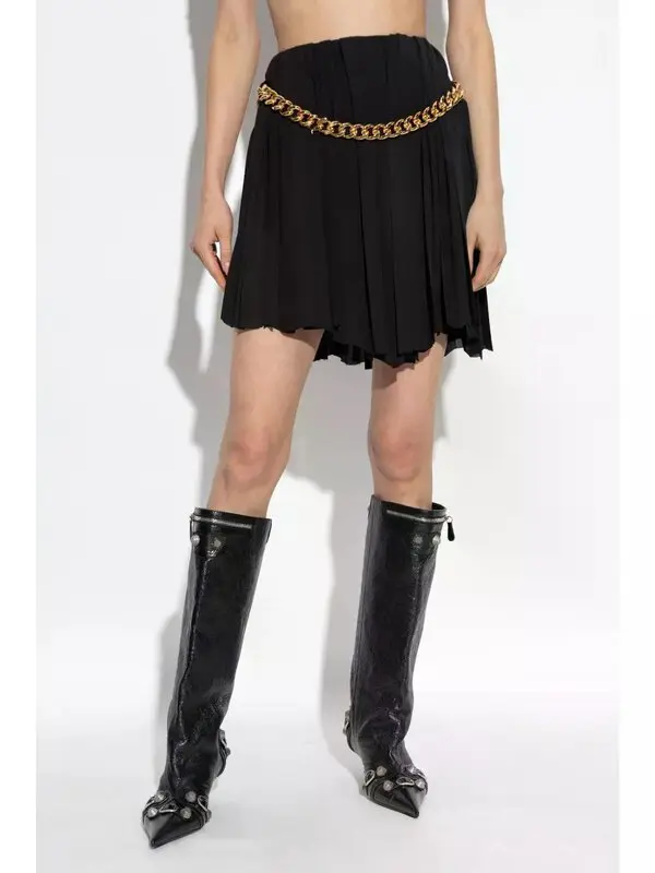Balenciaga Pleated Chain Skirt