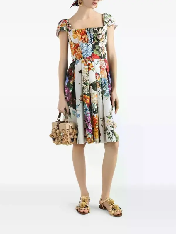 Dolce & Gabbana Midi Floral-print Dress