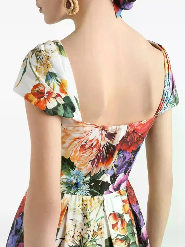 Dolce & Gabbana Midi Floral-print Dress