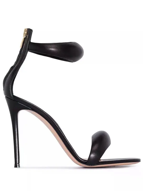 GIANVITO ROSSI Bijoux 105mm Leather Sandals - Black