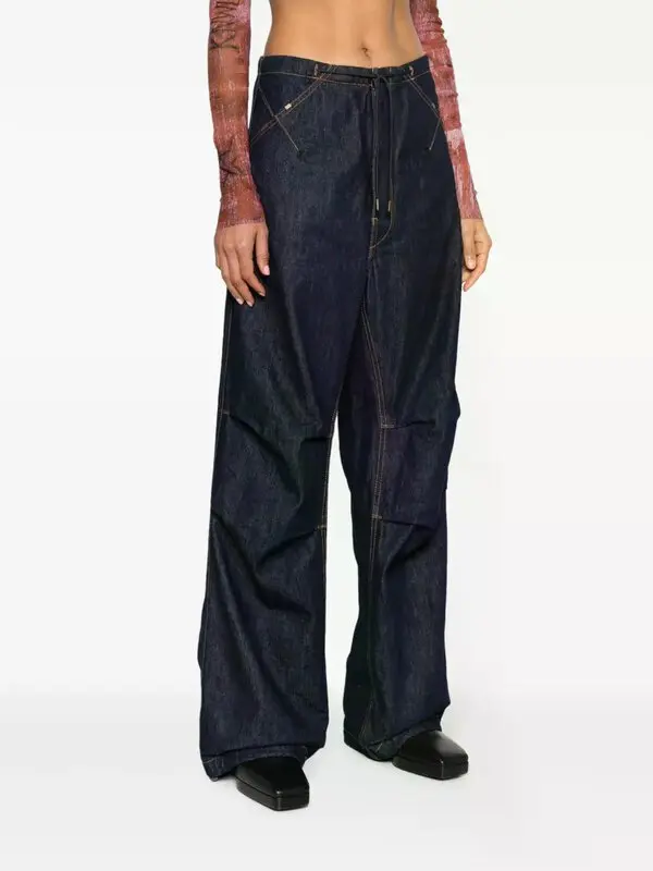 DARKPARK Daisy Contrast-stitching Wide Leg Jeans