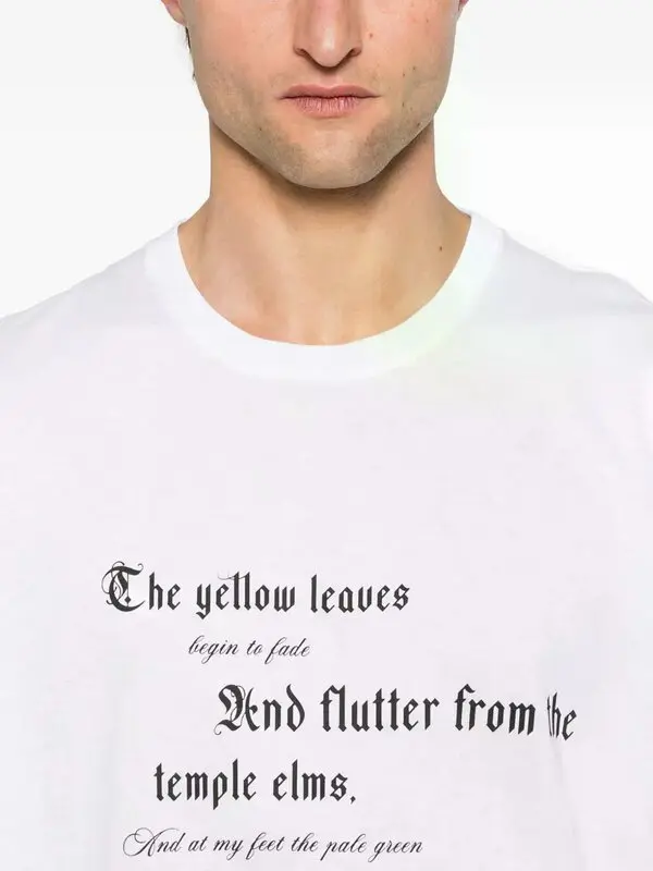 Alexander McQueen Text-print T-shirt - White