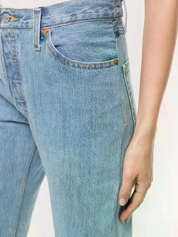 RE/DONE Stove Pipe Cropped Jeans