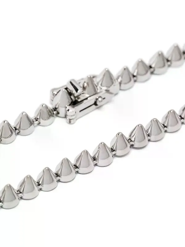 Eddie Borgo Tone Cone Tennis Necklace - Silver