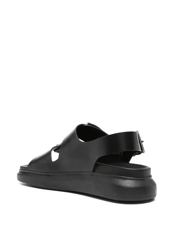Alexander McQueen Logo-debossed Leather Sandals