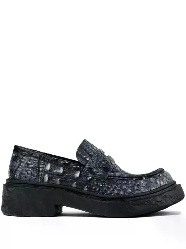 Camper Vamonos Croc-effect Leather Loafers