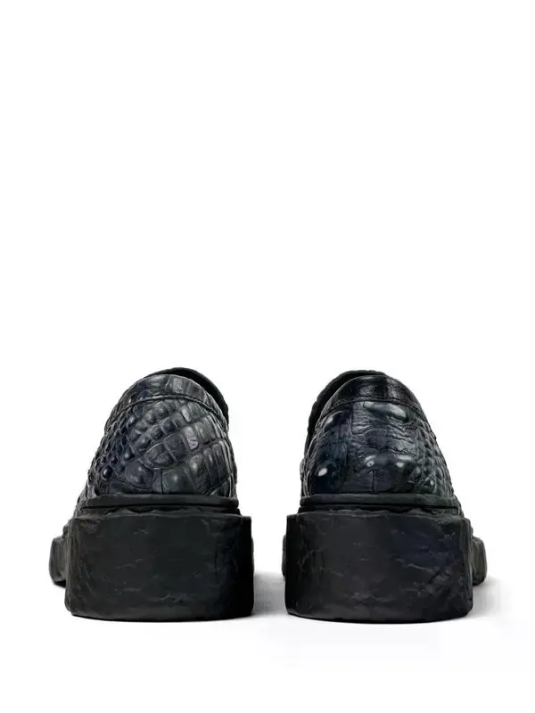 Camper Vamonos Croc-effect Leather Loafers