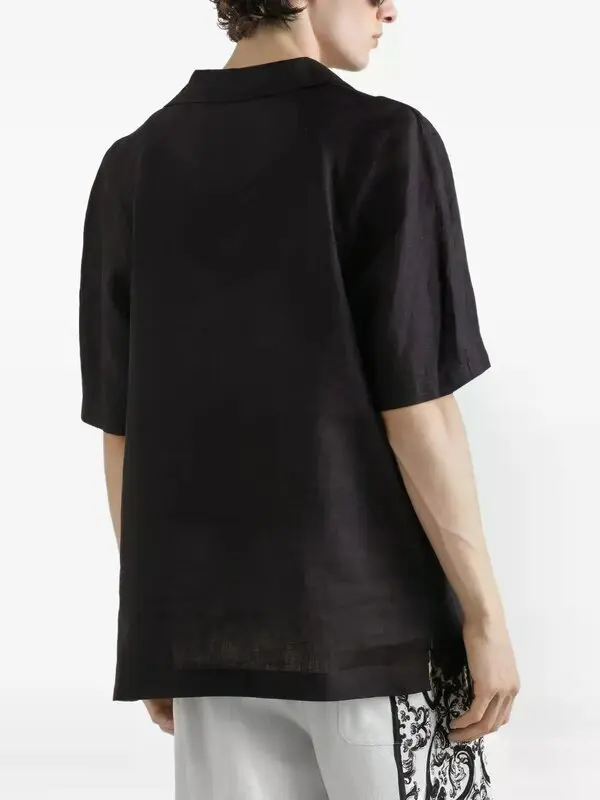 Dolce & Gabbana Short-sleeved Linen Shirt