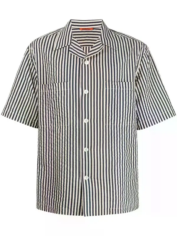 Barena Venezia Striped Seersucker Shirt