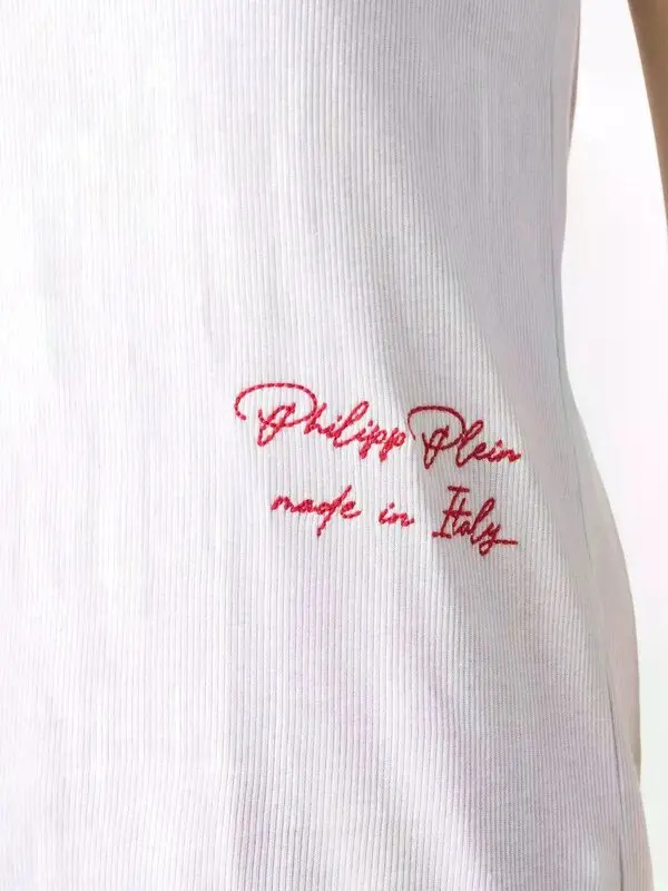 Philipp Plein Cotton Pineapple Motif Tank Top