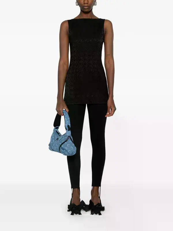 MARINE SERRE Moon Diamond-jacquard Mini Dress