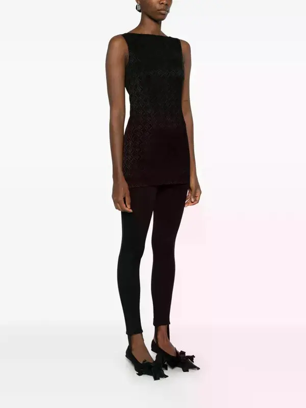 MARINE SERRE Moon Diamond-jacquard Mini Dress