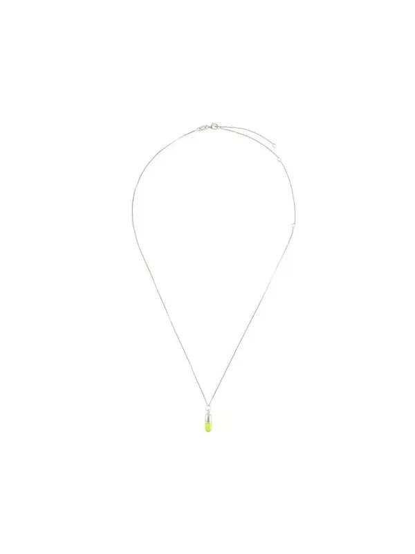 TRUE ROCKS Mini Pill Pendant Necklace - Silver