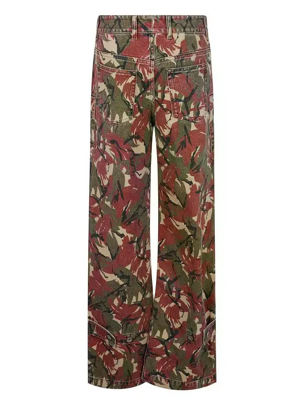 Rabanne Camouflage Print Jeans