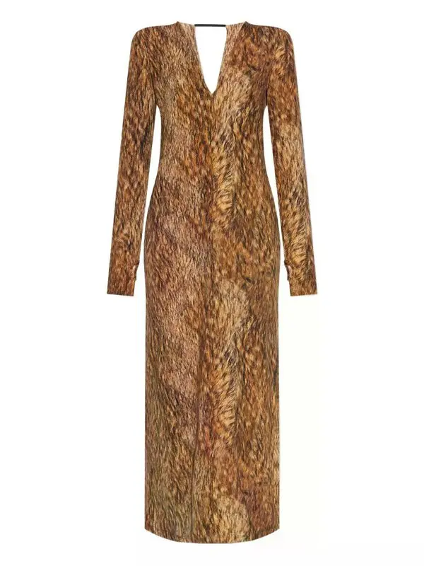 MAISON MARGIELA Long-sleeve Dress - Brown
