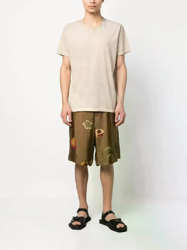 UMA WANG Fruit Print Drawstring Shorts