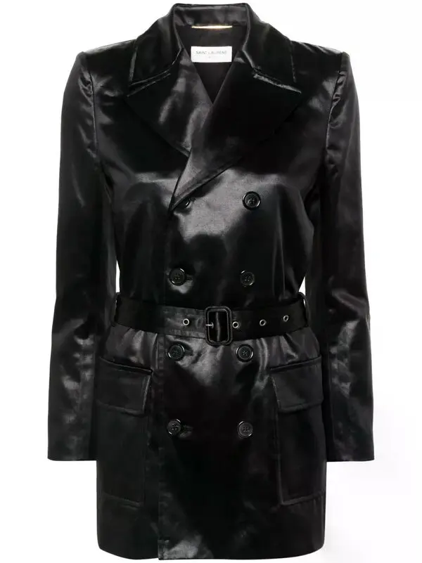Saint Laurent Saharienne Double-breasted Blazer