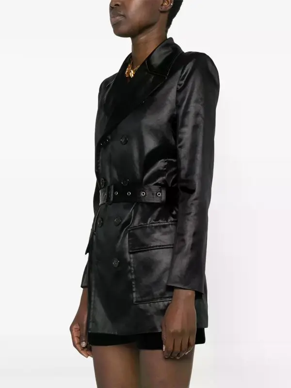 Saint Laurent Saharienne Double-breasted Blazer
