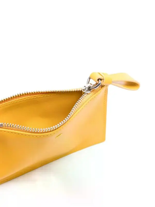 DOUCAL'S Logo-debossed Leather Card Holder - Yellow