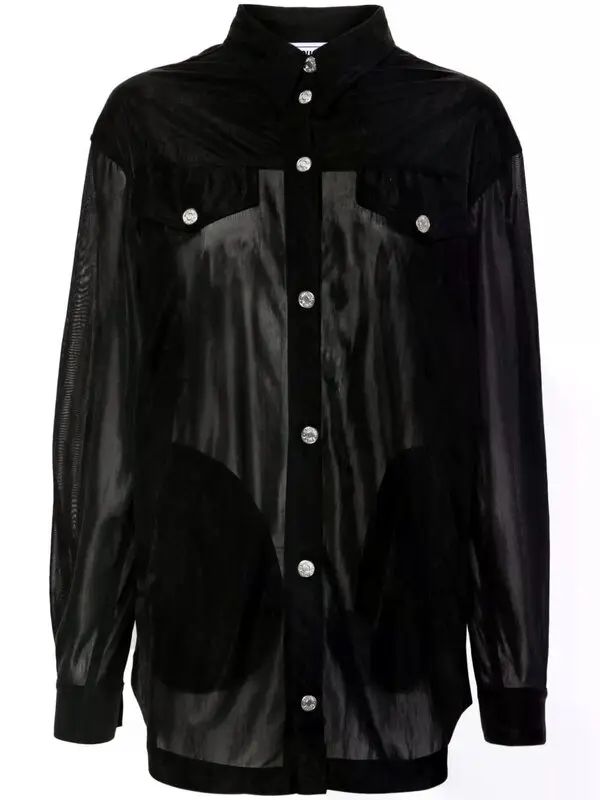 Moschino Semi-sheer Shirt - Black