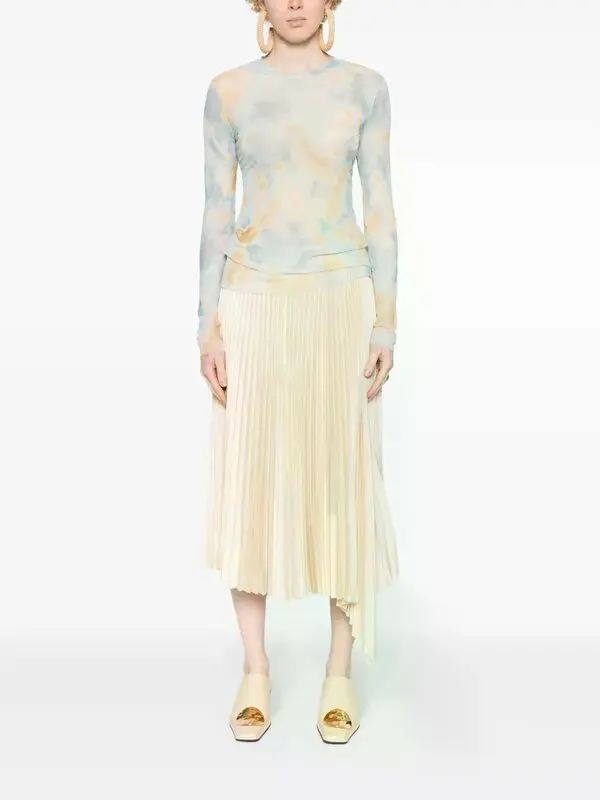 Erika Cavallini Graphic-print Sheer Top