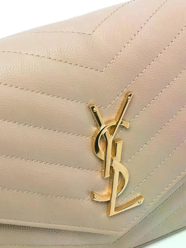 Saint Laurent Cassandre Chevron-quilted Shoulder Bag