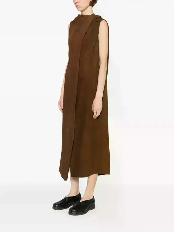 UMA WANG Amana' Sleeveless Maxi Dress