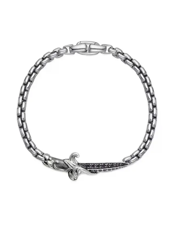 David Yurman Sterling Silver Waves Dagger Bracelet