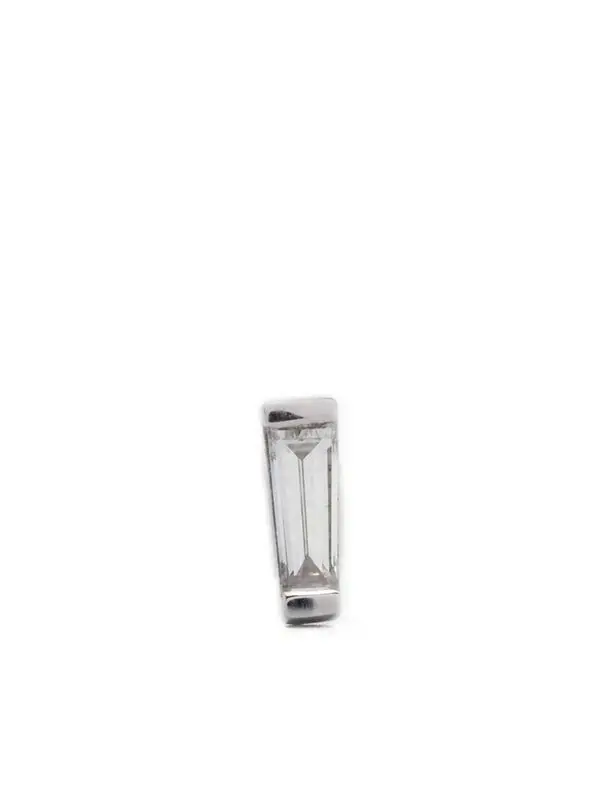 MARIA BLACK 14kt White Gold Modular Diamond Stud Earring - Silver